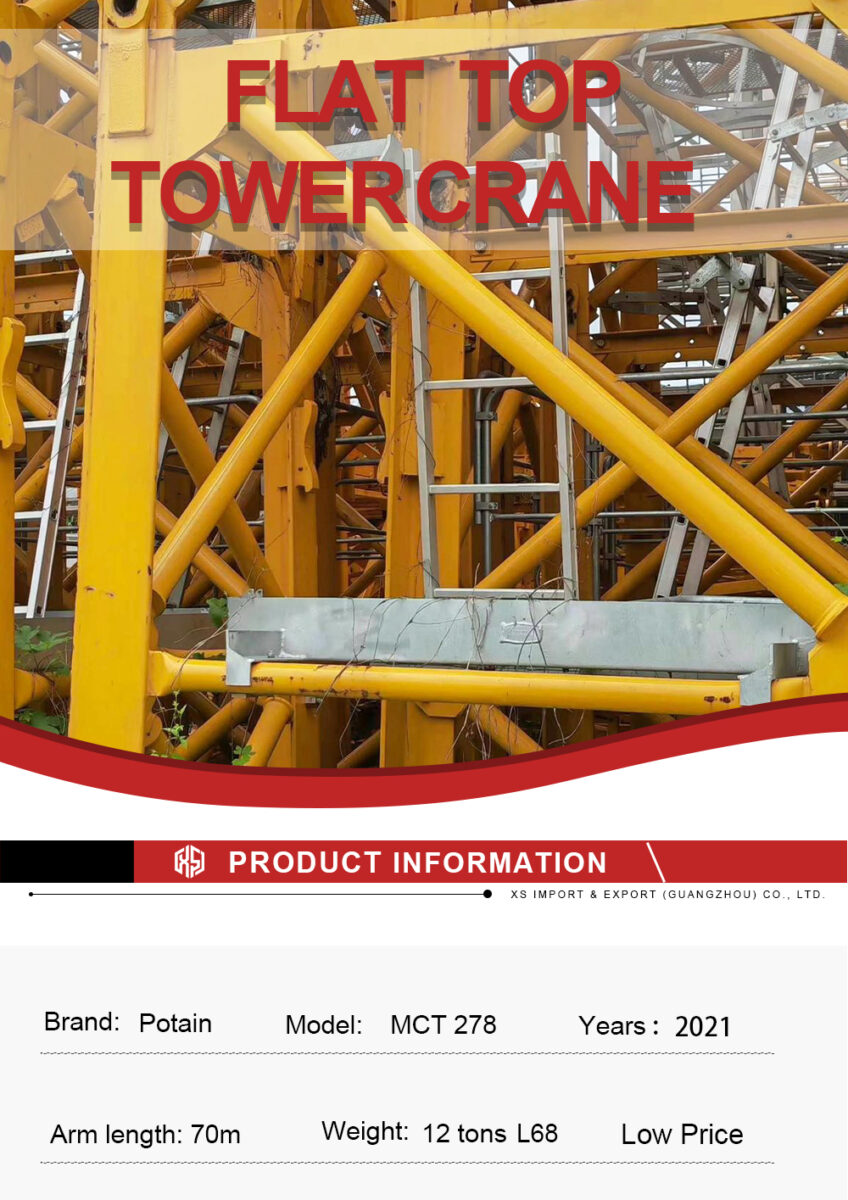 Used Potain 390 Tower Crane 2021 - 12T Capacity