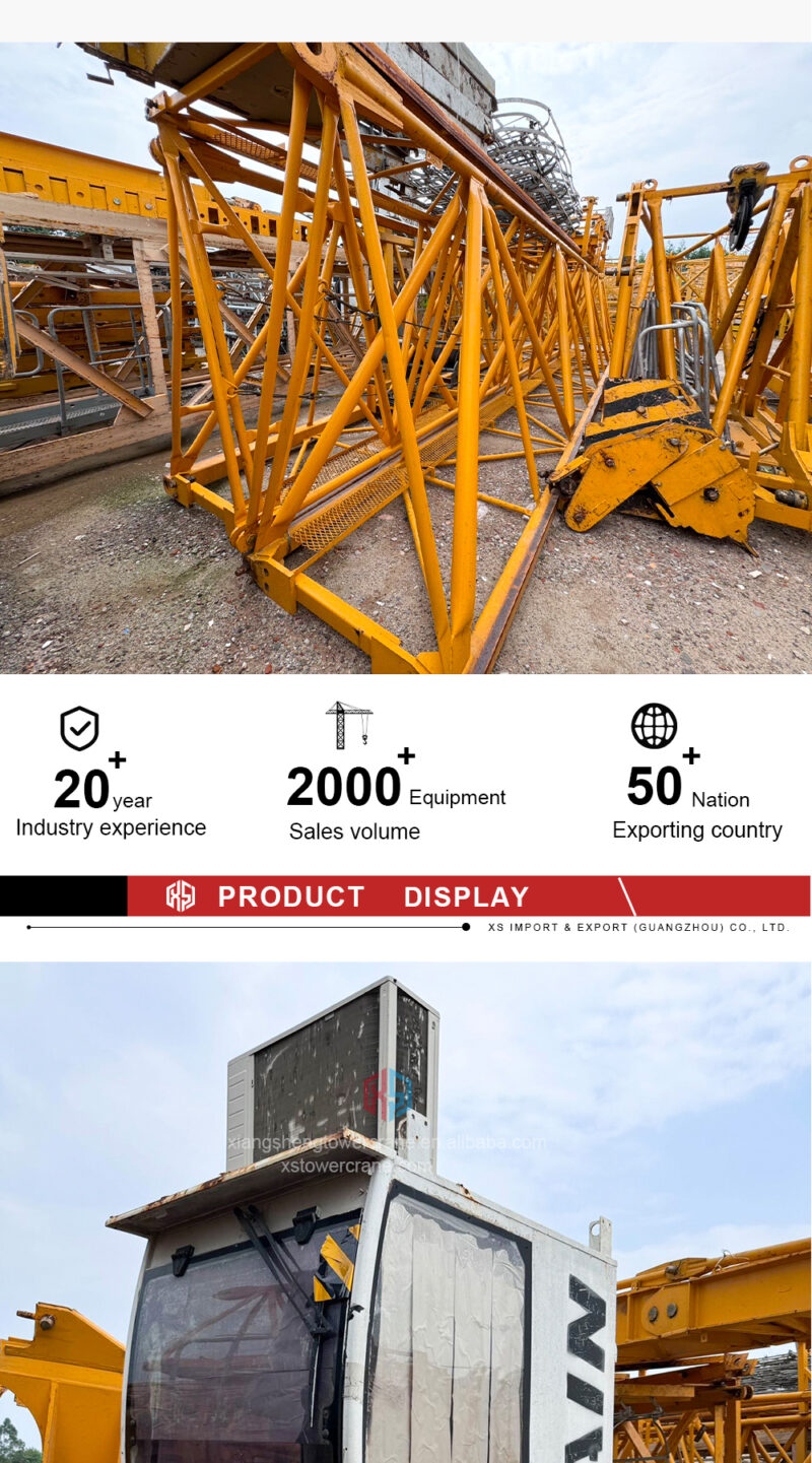 Used Potain MCT200 Tower Crane (2015) - 60m Height